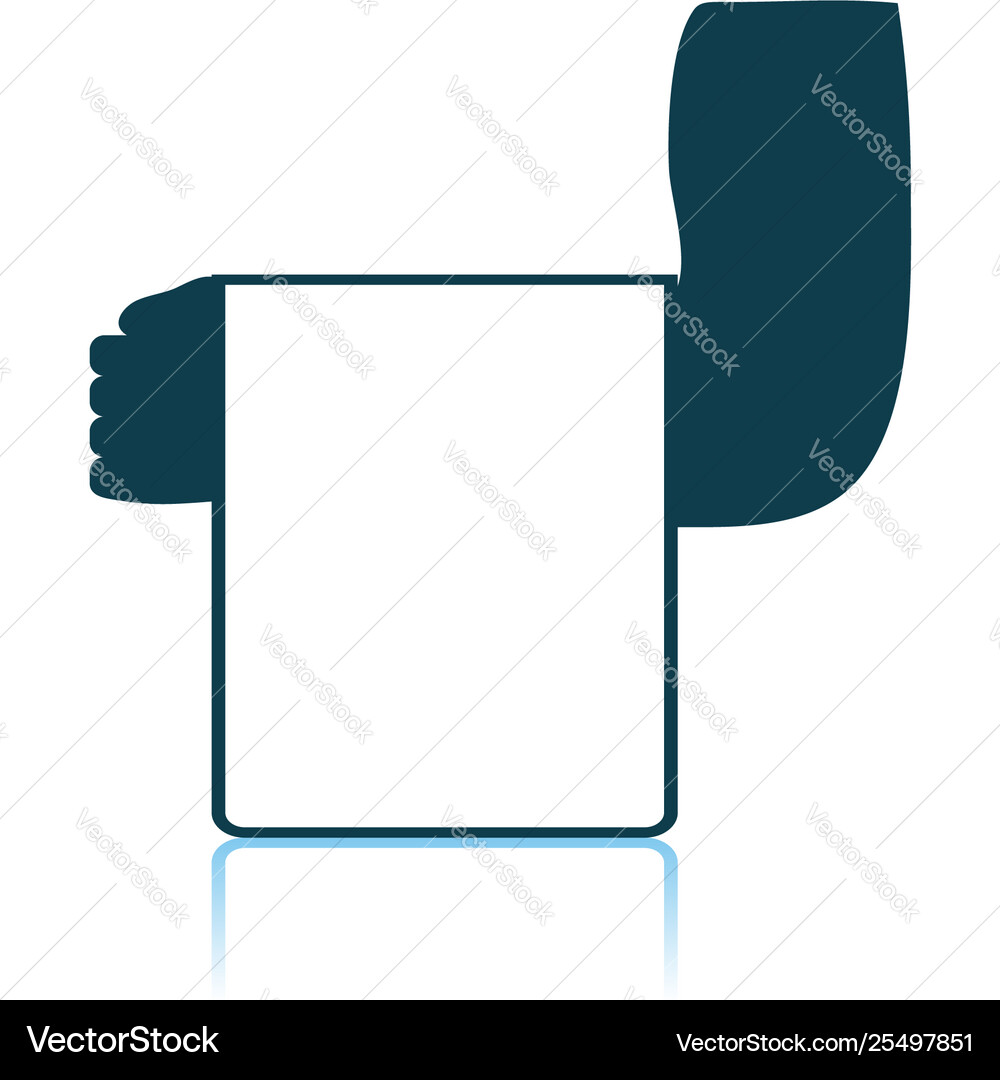 Waiter hand with towel icon Royalty Free Vector Image