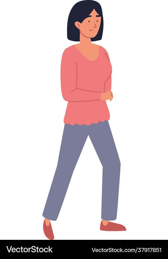 Woman with amputated arm Royalty Free Vector Image