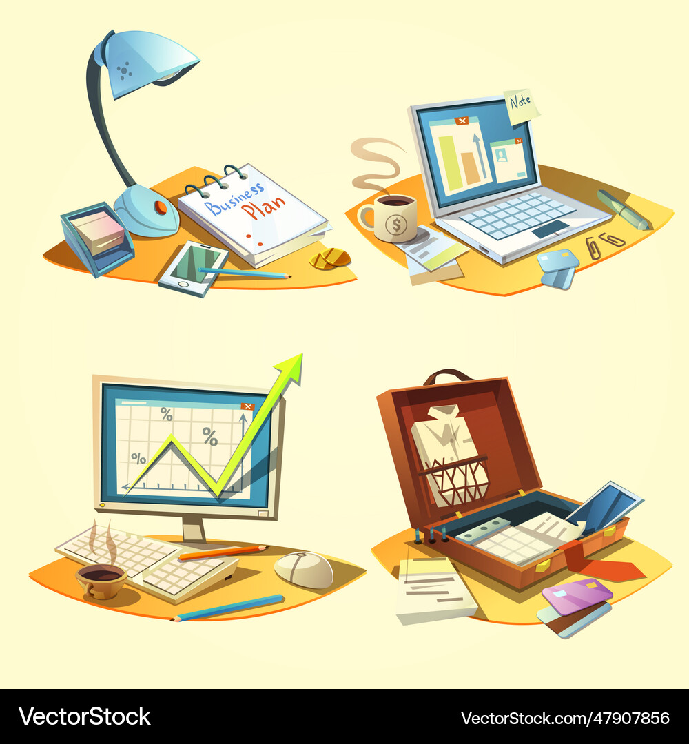 Business retro set business retro set Royalty Free Vector