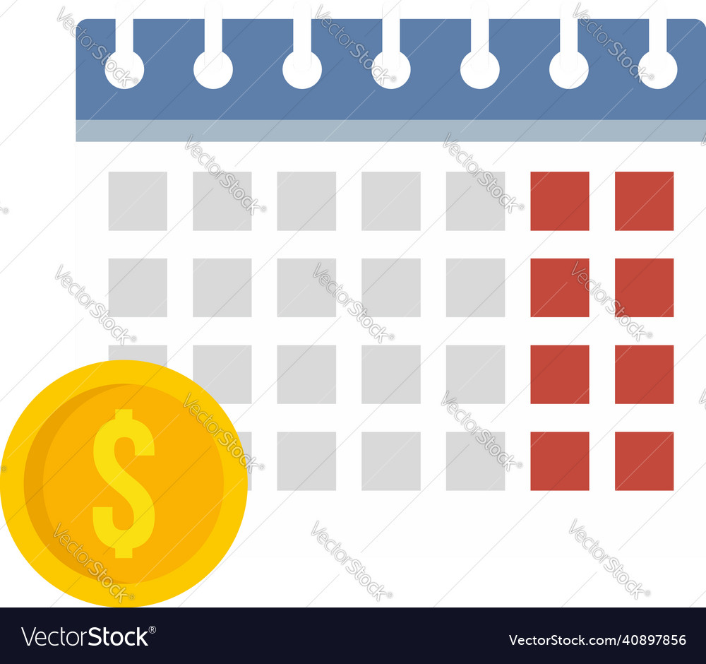 Calendar utilities icon flat isolated Royalty Free Vector Calendar utilities icon flat isolated Royalty Free Vector