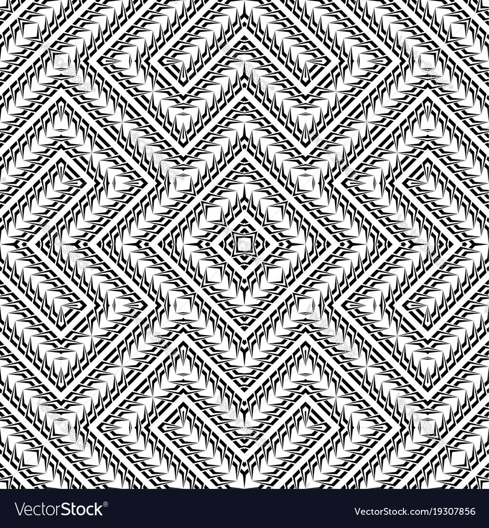 Design seamless monochrome geometric pattern Vector Image Design seamless monochrome geometric pattern Vector Image