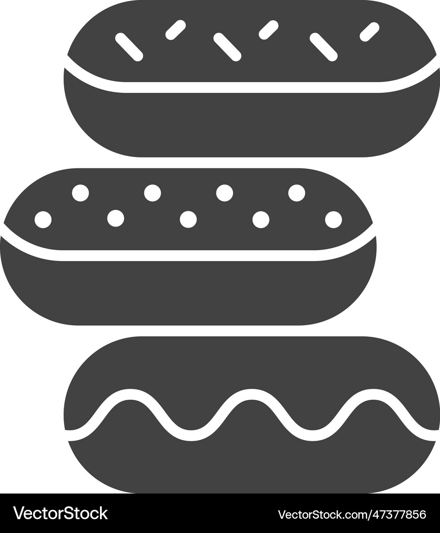 Donuts icon image Royalty Free Vector Image - VectorStock