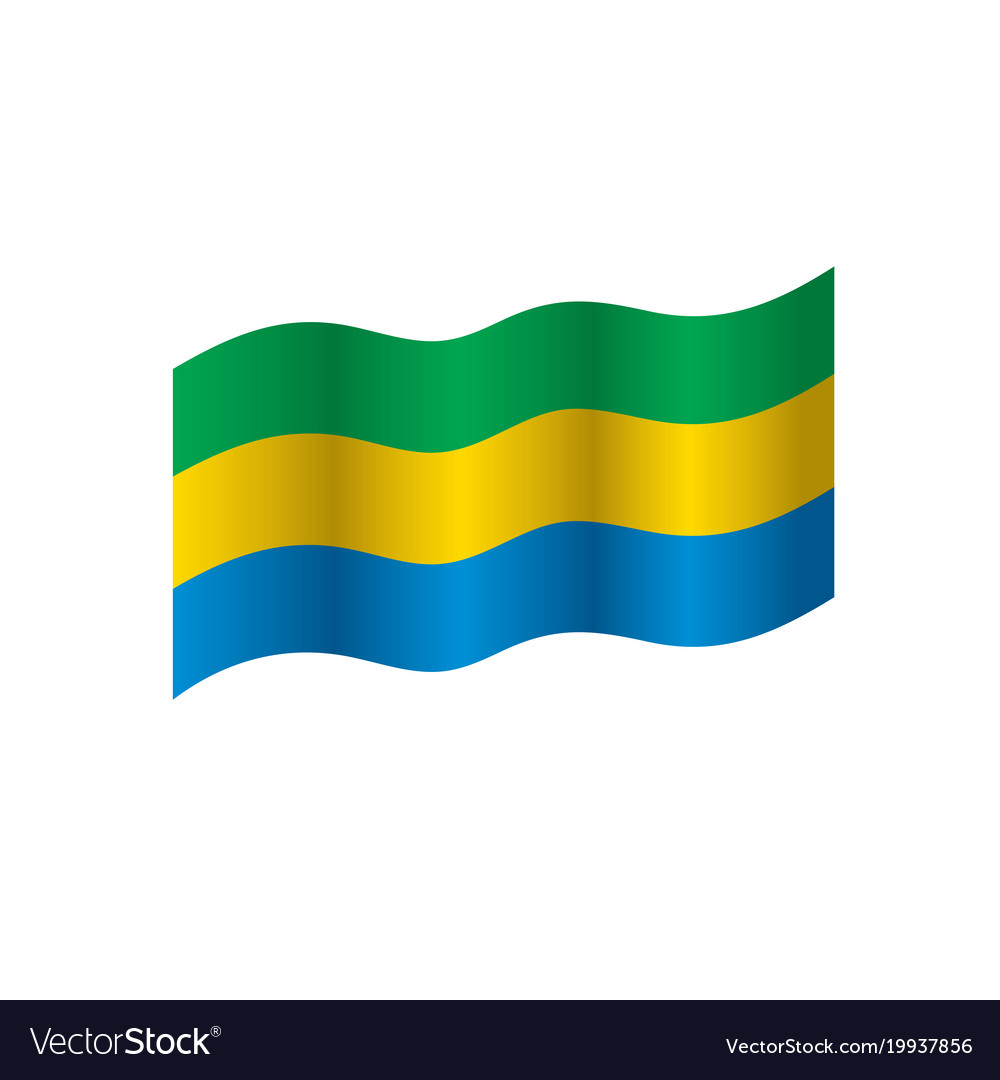 Gabon flag Royalty Free Vector Image - VectorStock