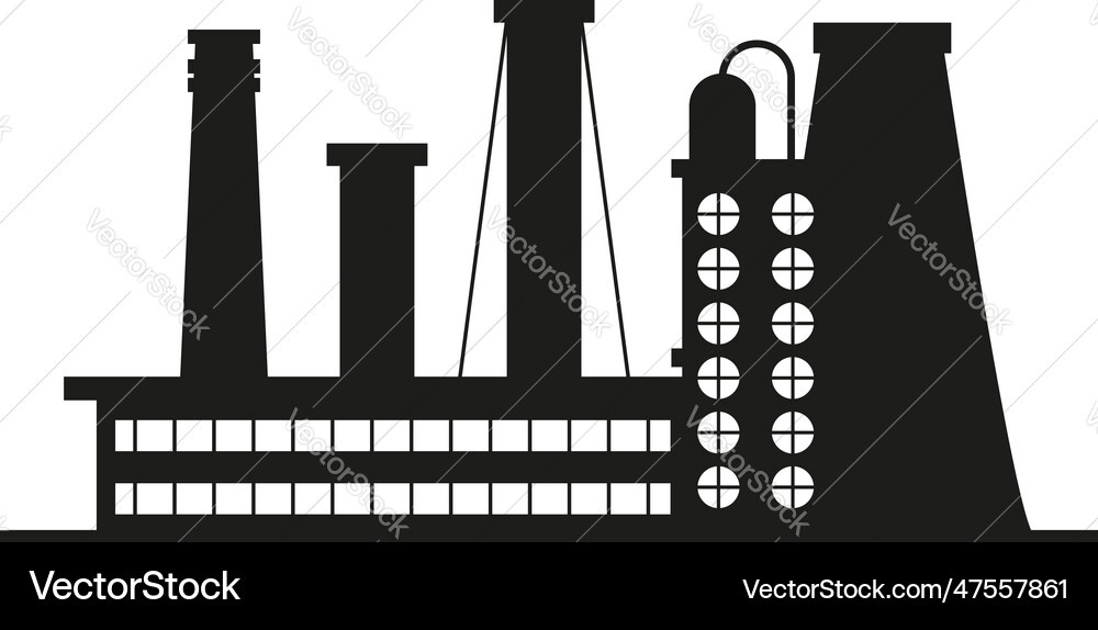Factory manufactury and plants storage Royalty Free Vector
