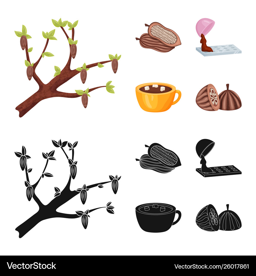 Food and yummy icon set Royalty Free Vector Image