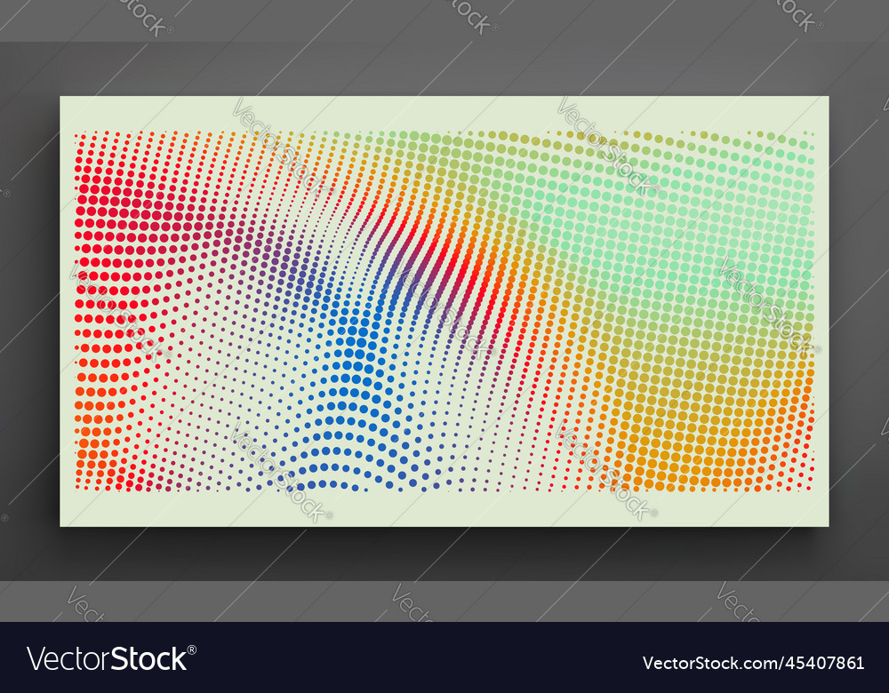 Halftone gradient background vibrant texture Vector Image