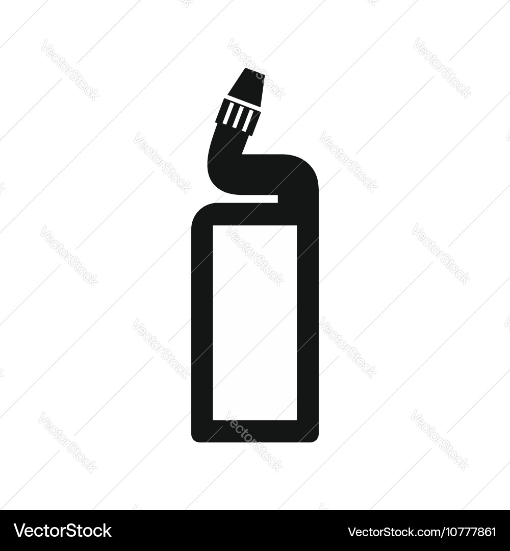 Plastic bottle of drain cleaner icon Royalty Free Vector