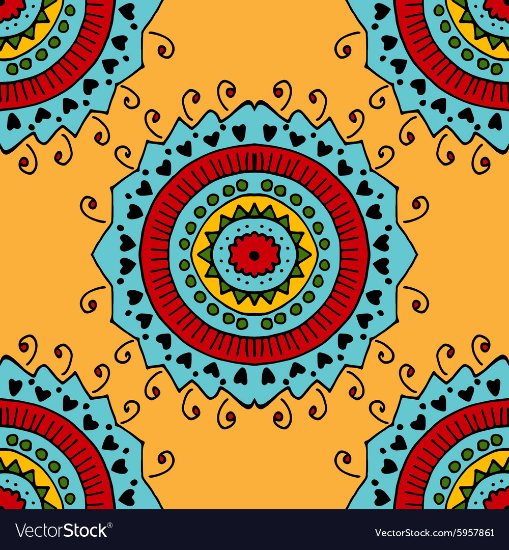 Seamless yellow pattern Royalty Free Vector Image