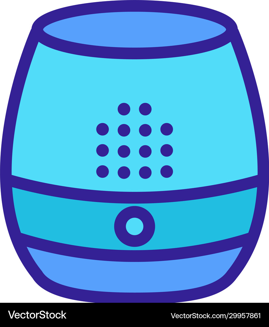 Voice control icon isolated contour symbol Vector Image