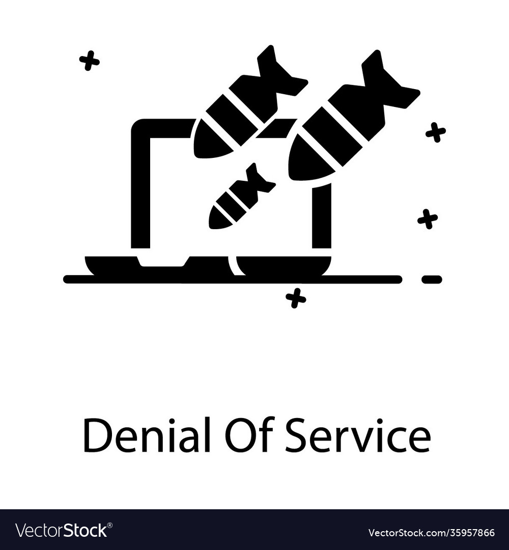 Ddos attack Royalty Free Vector Image - VectorStock