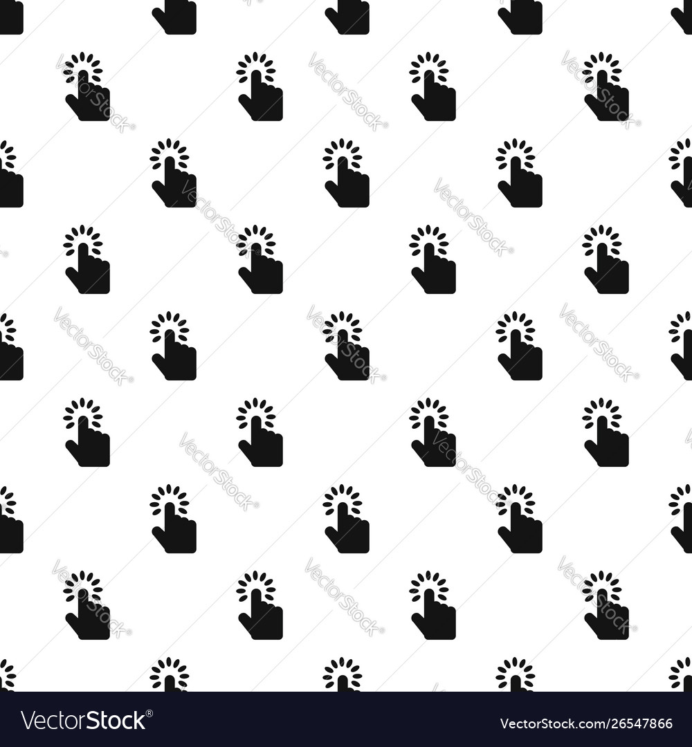 Hand cursor pattern seamless Royalty Free Vector Image