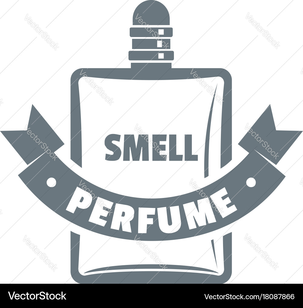 Smell perfume logo vintage style Royalty Free Vector Image