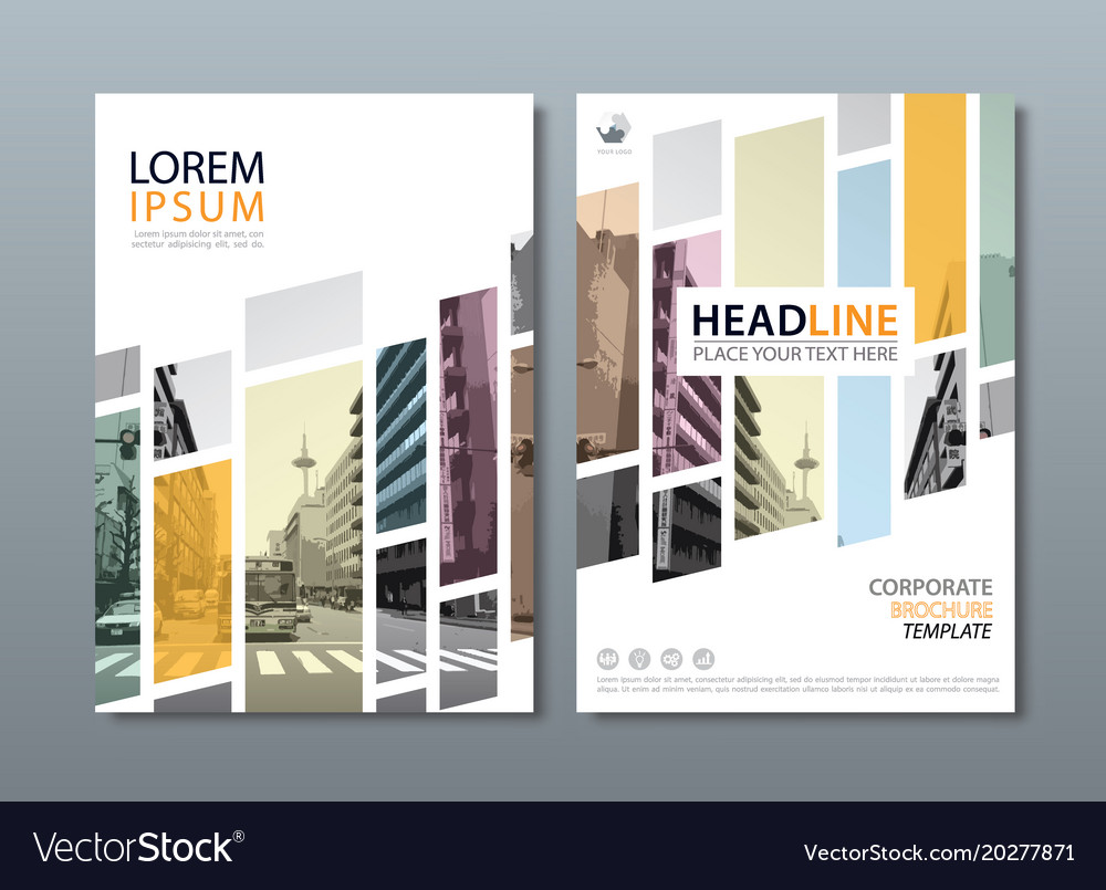 Annual report brochure flyer design template Vector Image Annual report brochure flyer design template Vector Image