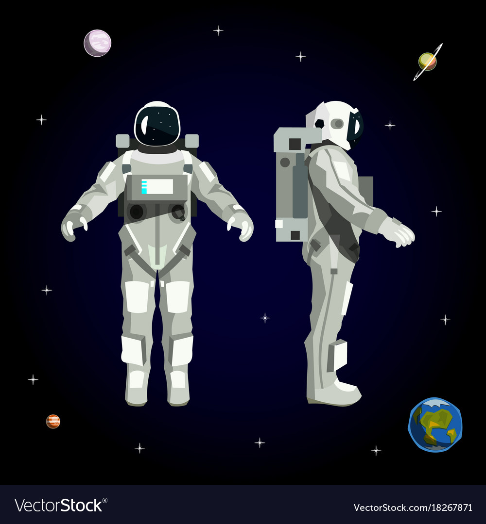 Astronaut in space Royalty Free Vector Image - VectorStock
