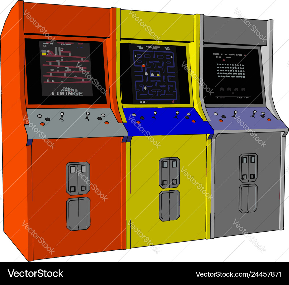 Common controllers of videogame or color Vector Image