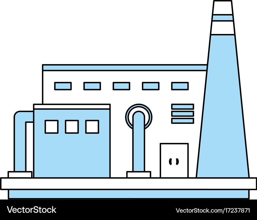 Factory building icon image Royalty Free Vector Image