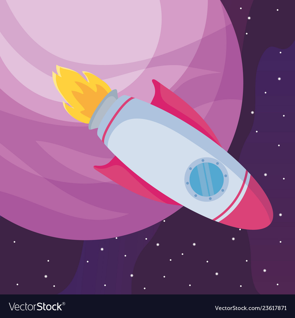 Rocket space design Royalty Free Vector Image - VectorStock