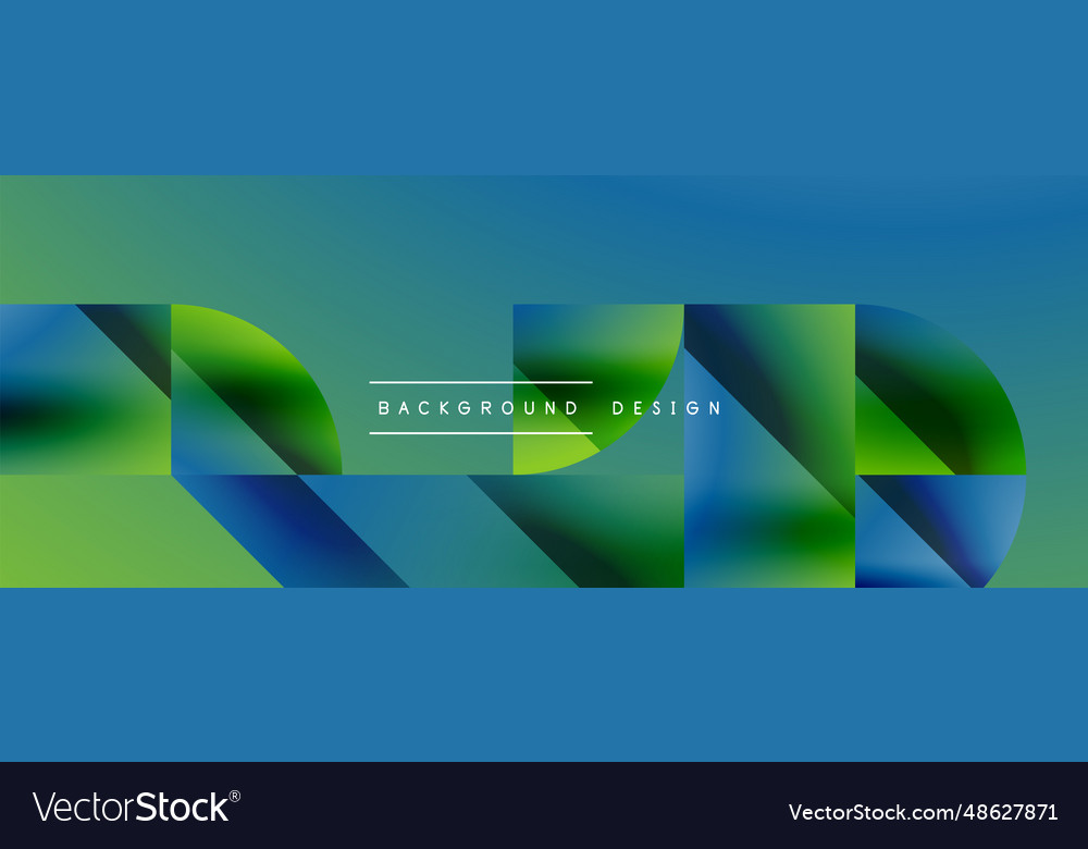 Simple geometric forms - dynamic Royalty Free Vector Image