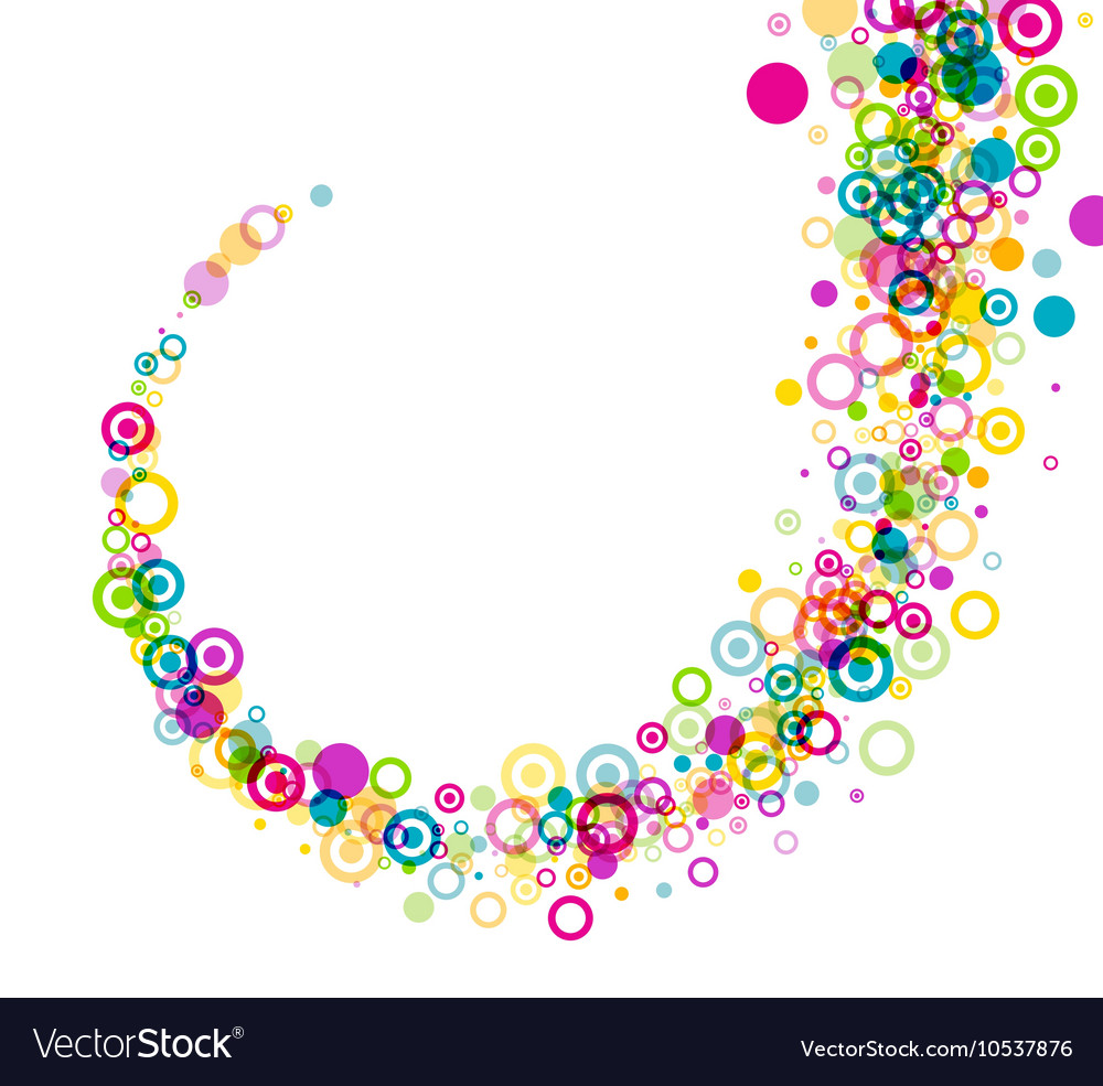 Background with circles pattern Royalty Free Vector Image