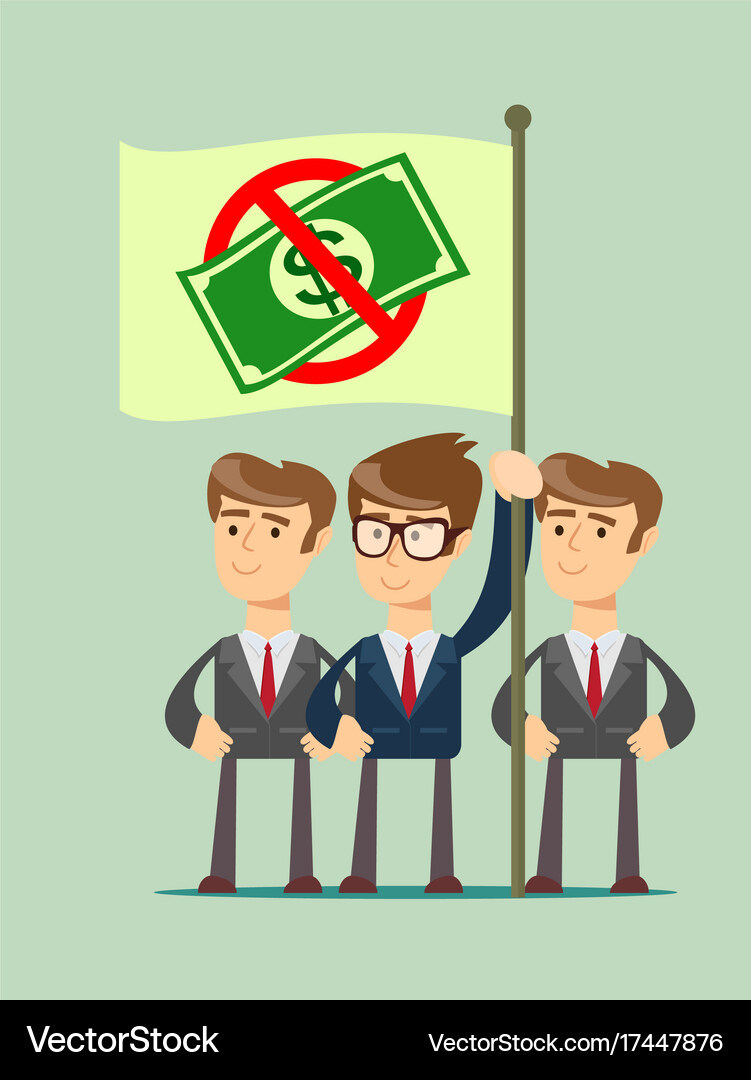 Ban of money Royalty Free Vector Image - VectorStock