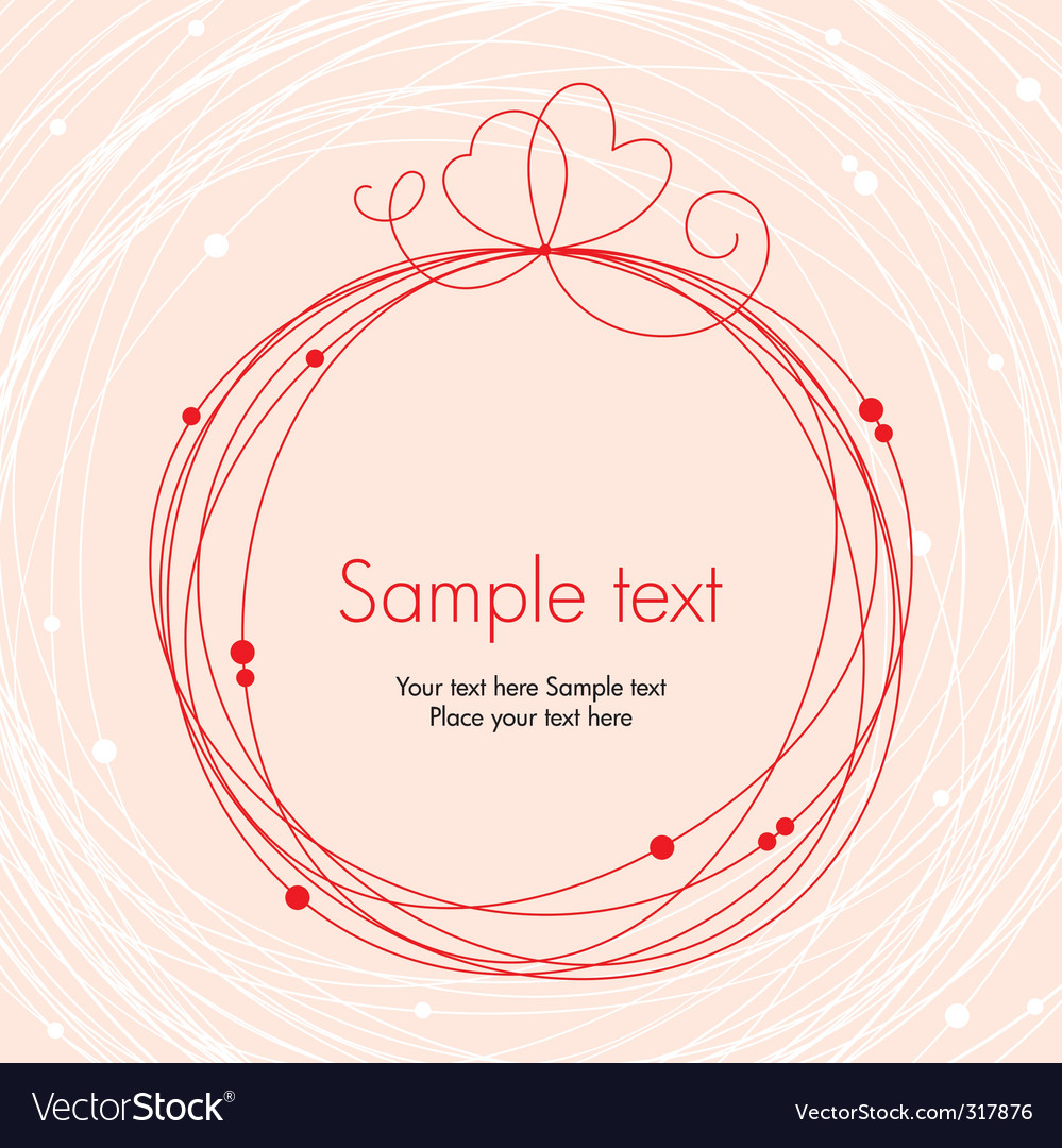 Lovely frame Royalty Free Vector Image - VectorStock