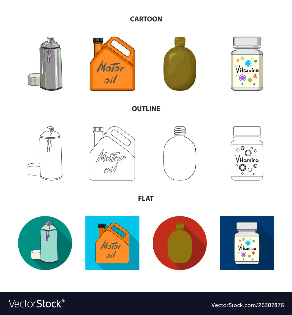 Plastic and container Royalty Free Vector Image