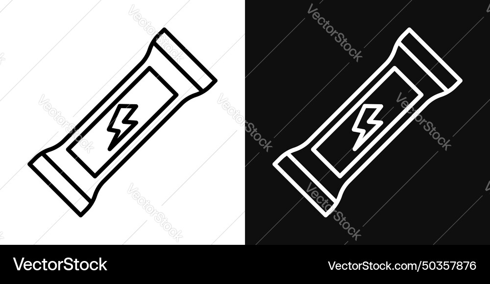 Protein bar icon set healthy chocolate cereal Vector Image