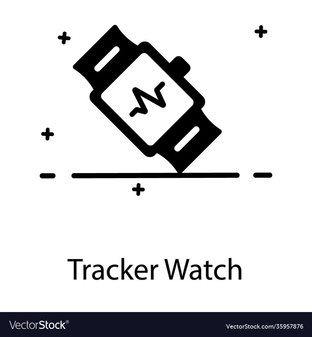 Tracker watch Royalty Free Vector Image - VectorStock