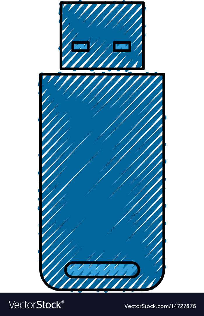 Usb connection technology Royalty Free Vector Image