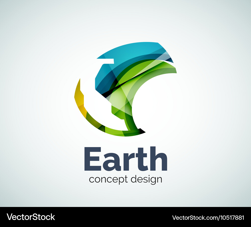 Earth logo template Royalty Free Vector Image - VectorStock