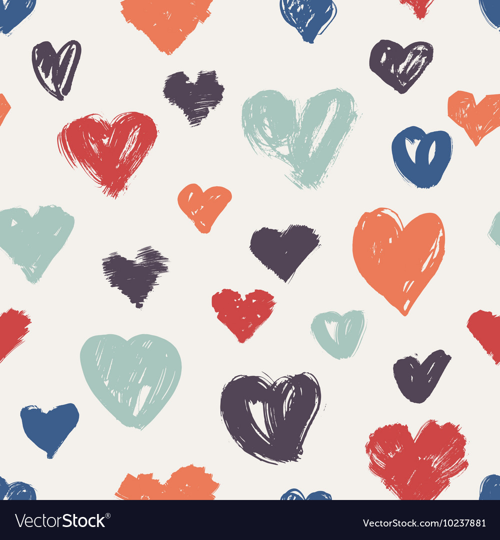 Hearts pattern Royalty Free Vector Image - VectorStock