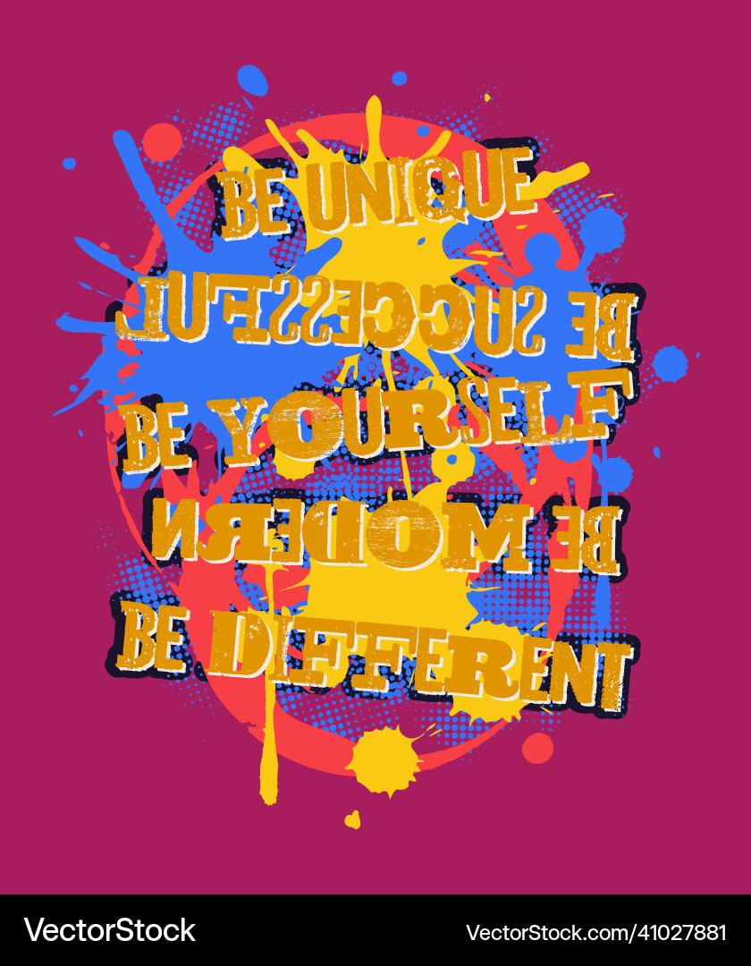 Positive thinking and motivational typography Vector Image