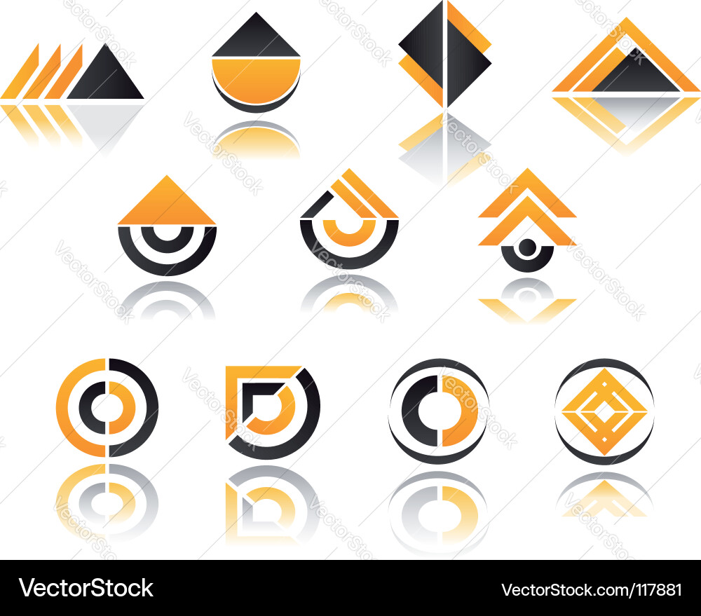 Set of symbols Royalty Free Vector Image - VectorStock