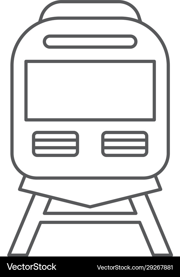 Train on railway icon transportation symbol Vector Image
