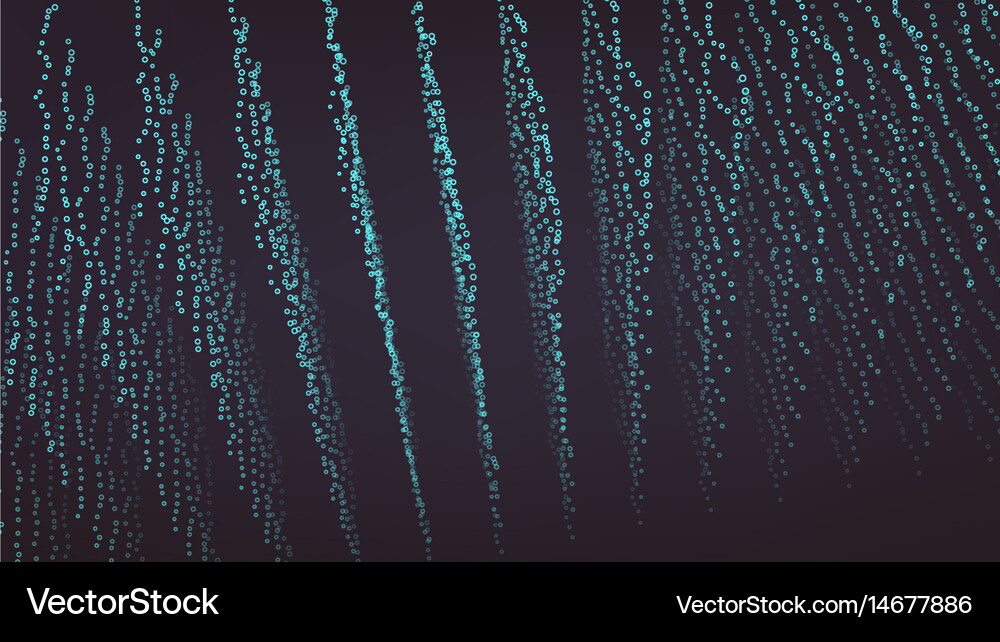 Composed of particles abstract graphic design Vector Image