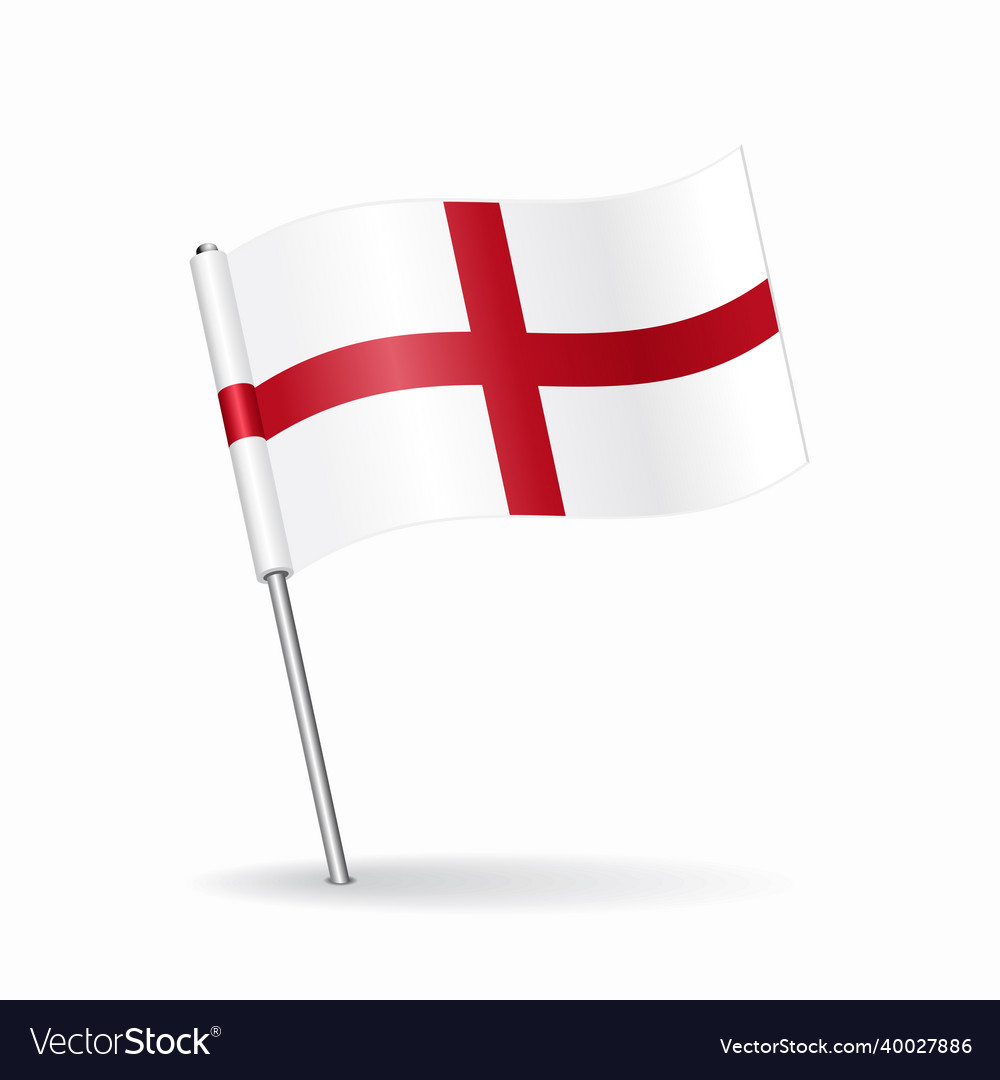 English flag map pointer layout Royalty Free Vector Image