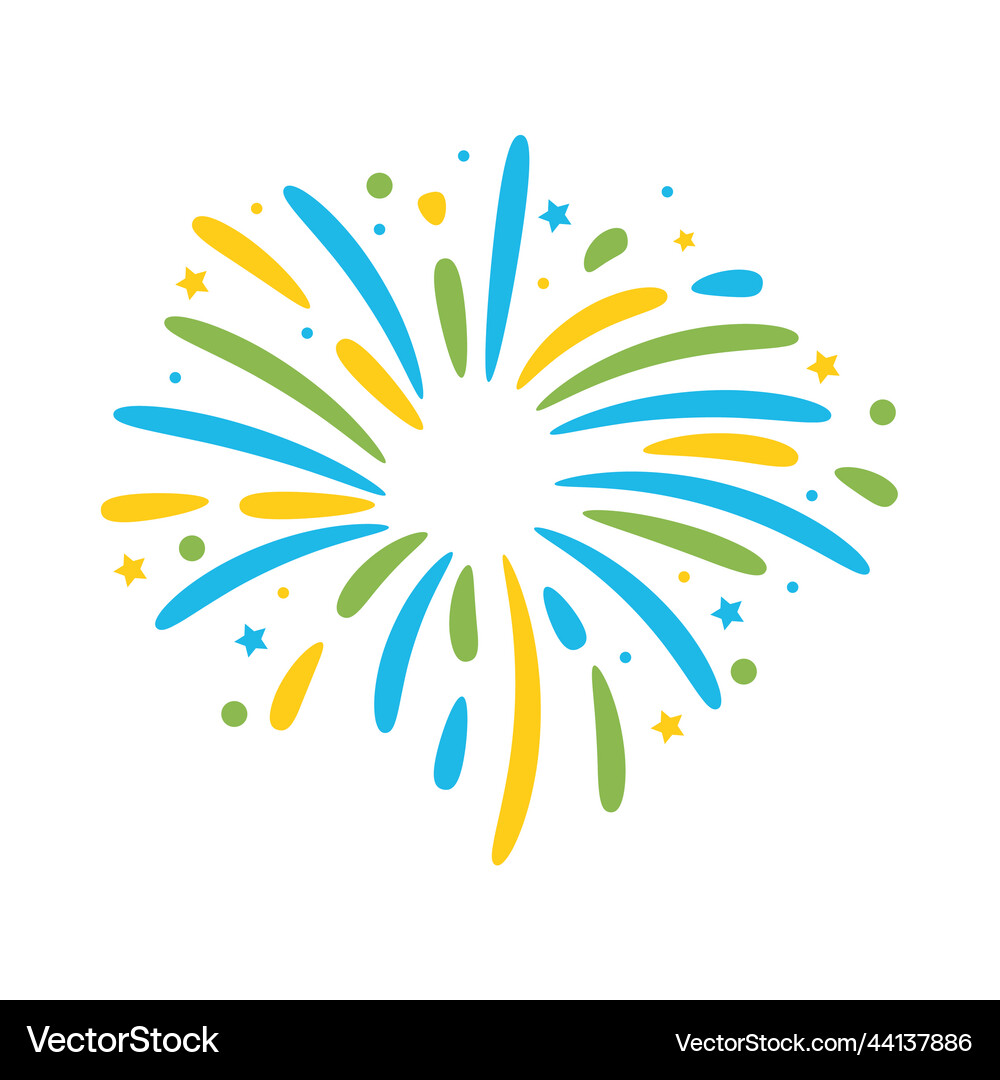 Graphic fireworks design for celebrating the new – Royalty-Free Vector ...