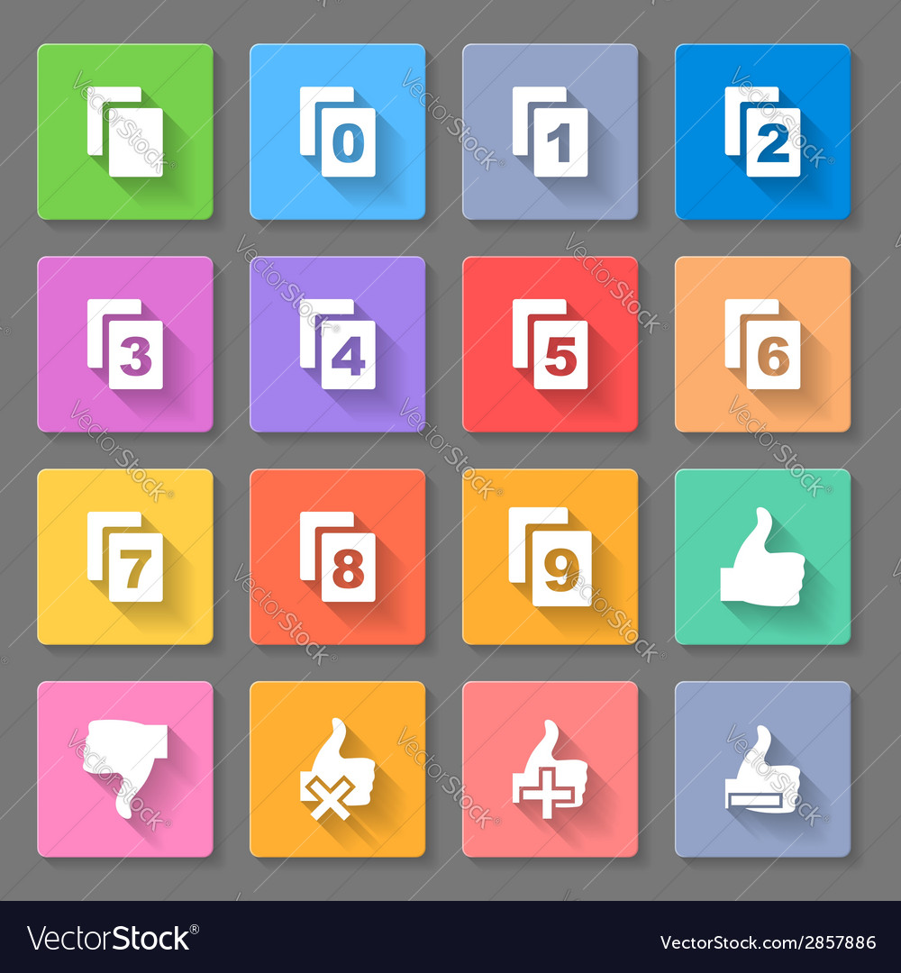 Icons Royalty Free Vector Image - VectorStock