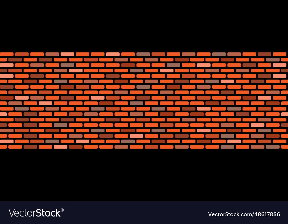 Seamless brick wall Royalty Free Vector Image - VectorStock