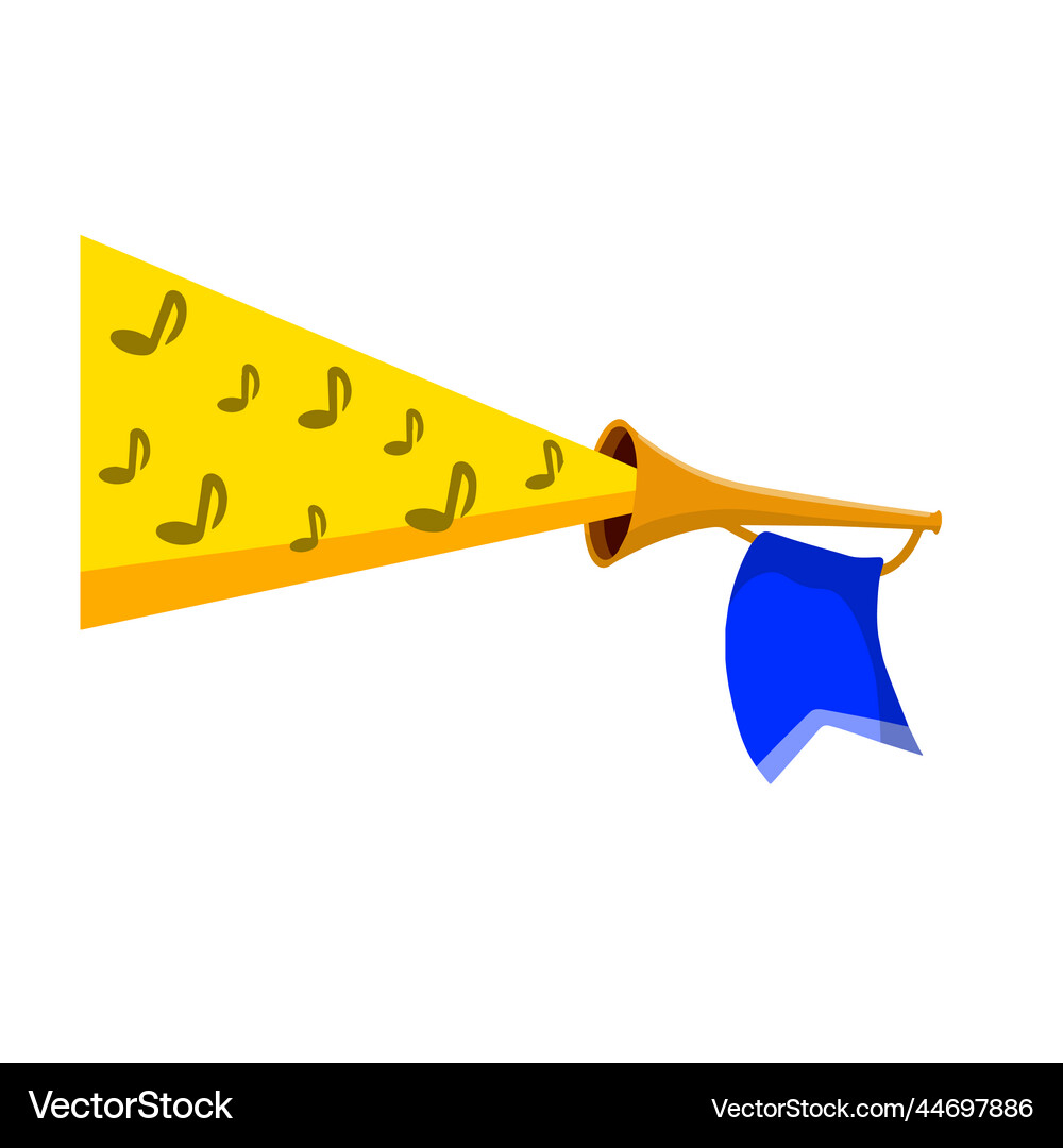 Trumpet musical instrument Royalty Free Vector Image