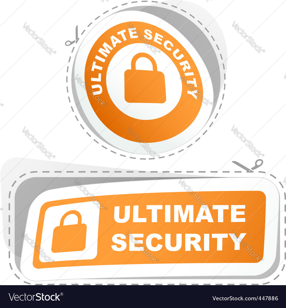 Ultimate security Royalty Free Vector Image - VectorStock