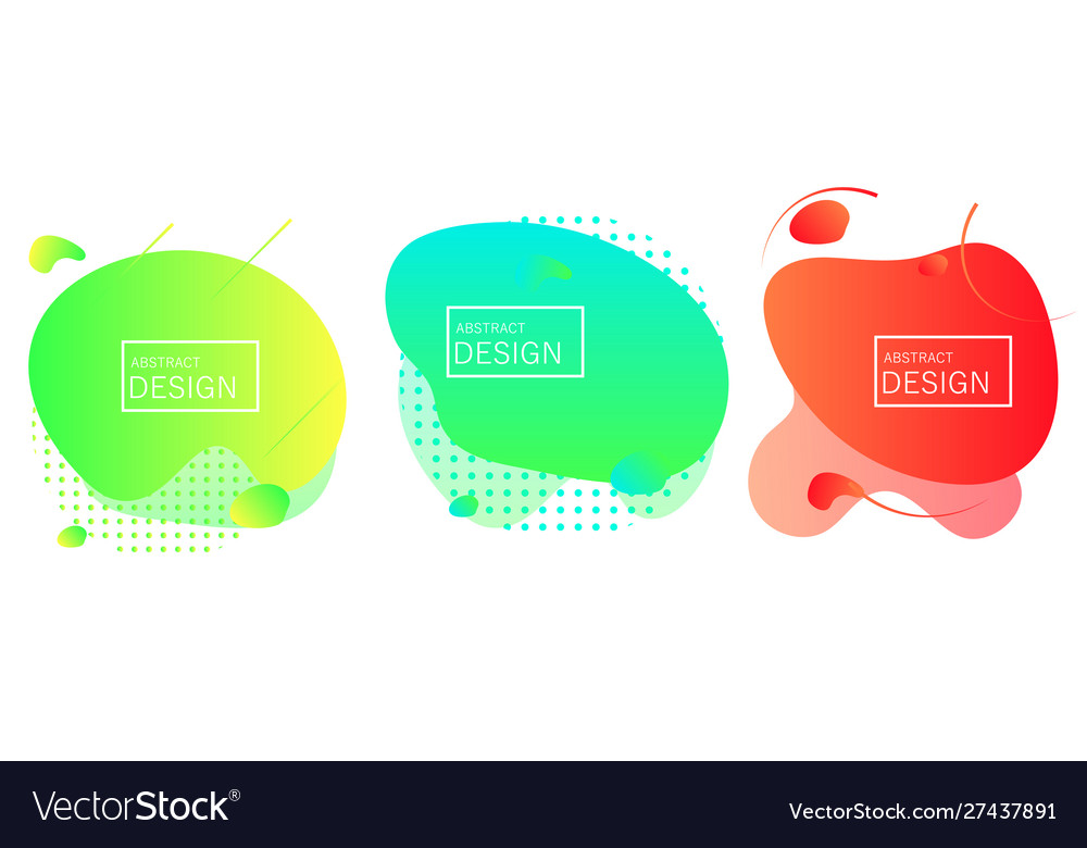 Abstract liquid shape Royalty Free Vector Image
