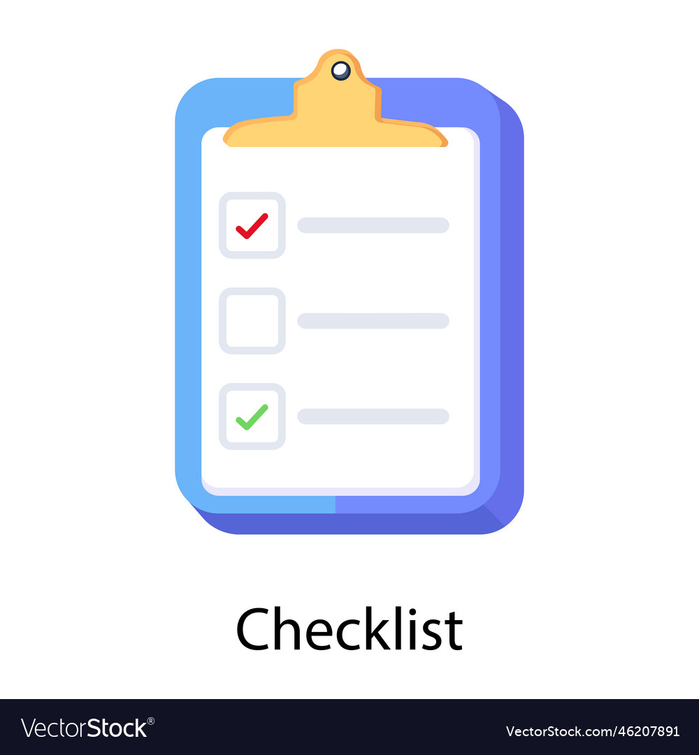 Checklist Royalty Free Vector Image - VectorStock