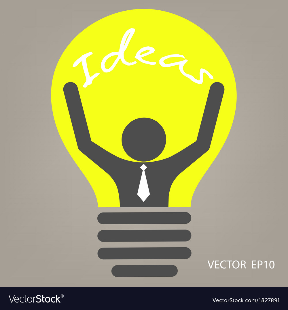Creative light bulb Royalty Free Vector Image - VectorStock