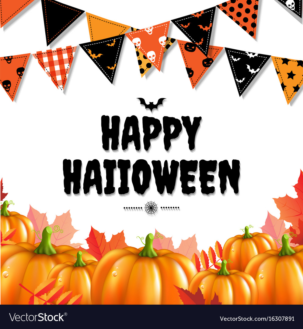 Happy halloween card Royalty Free Vector Image