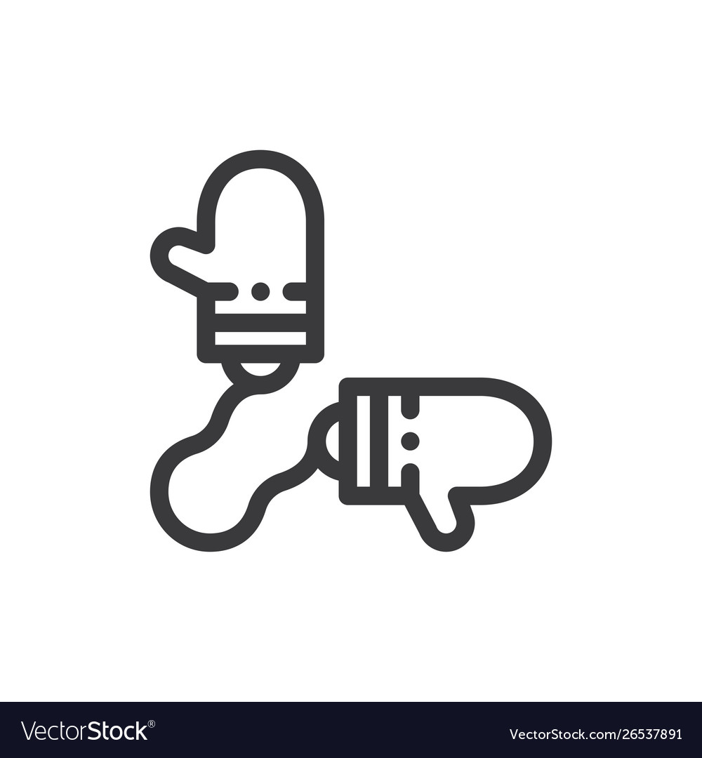 Mitten icon Royalty Free Vector Image - VectorStock
