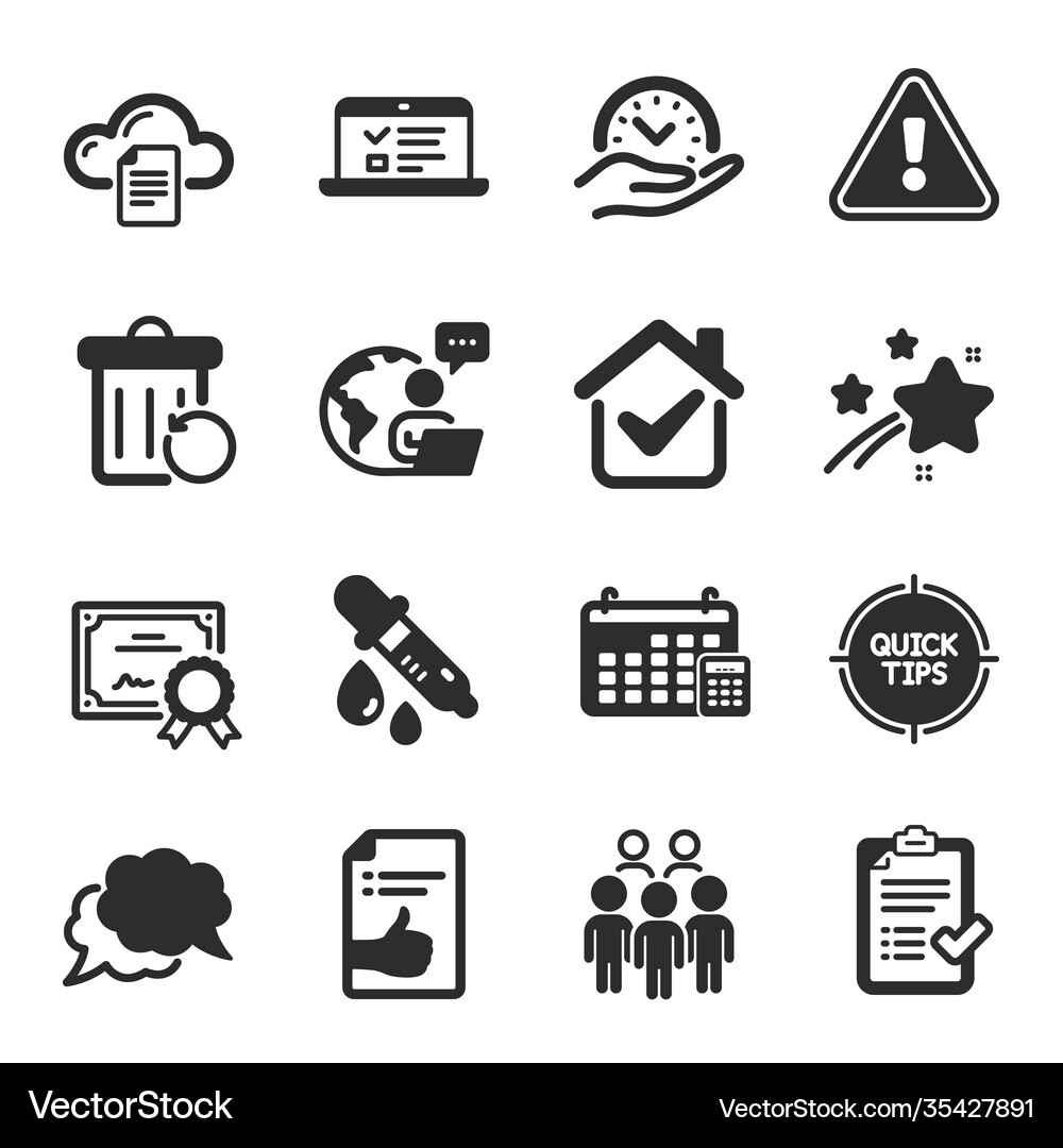 Set education icons such as group people Vector Image