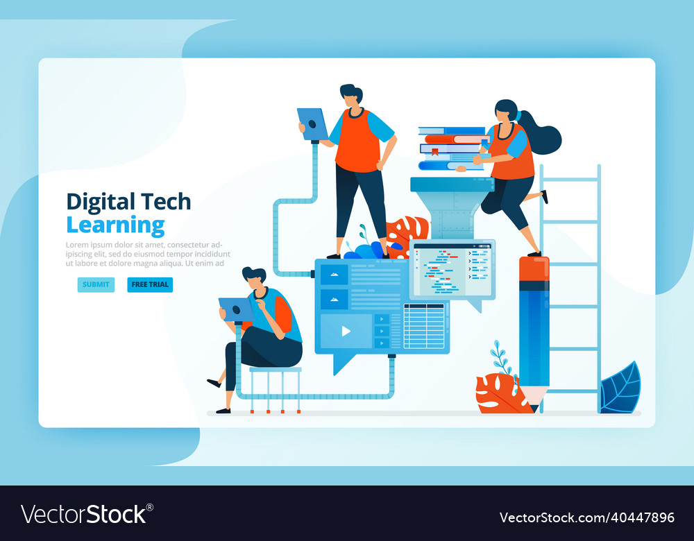 Activities from modern learning processes Vector Image
