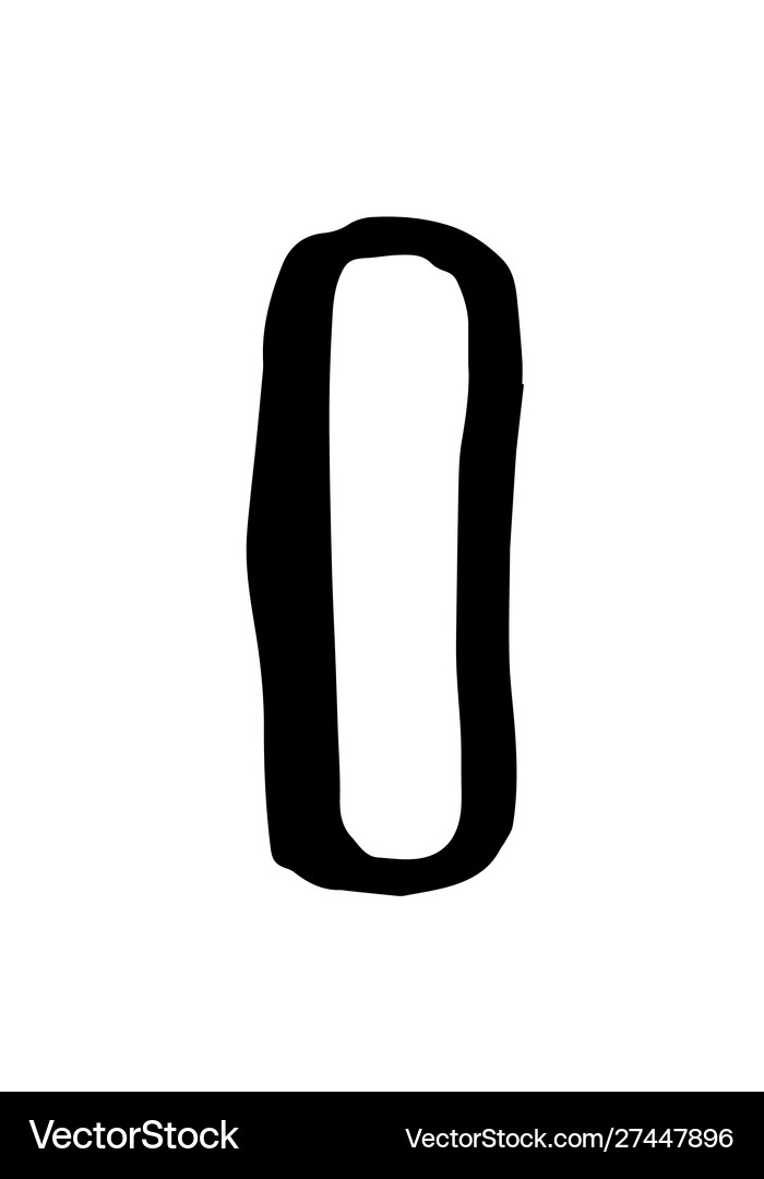 Bumpy elongated font capital letter uneven Vector Image