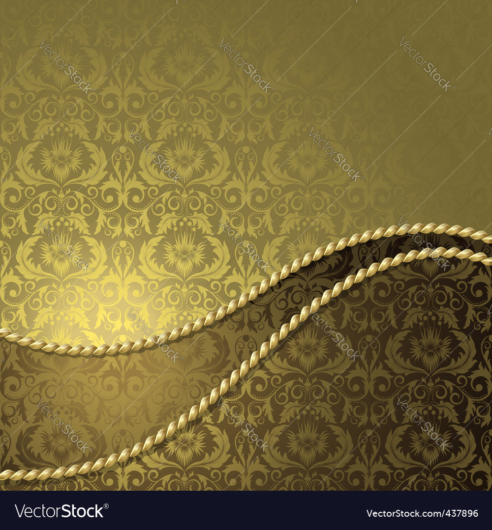 Gold border Royalty Free Vector Image - VectorStock